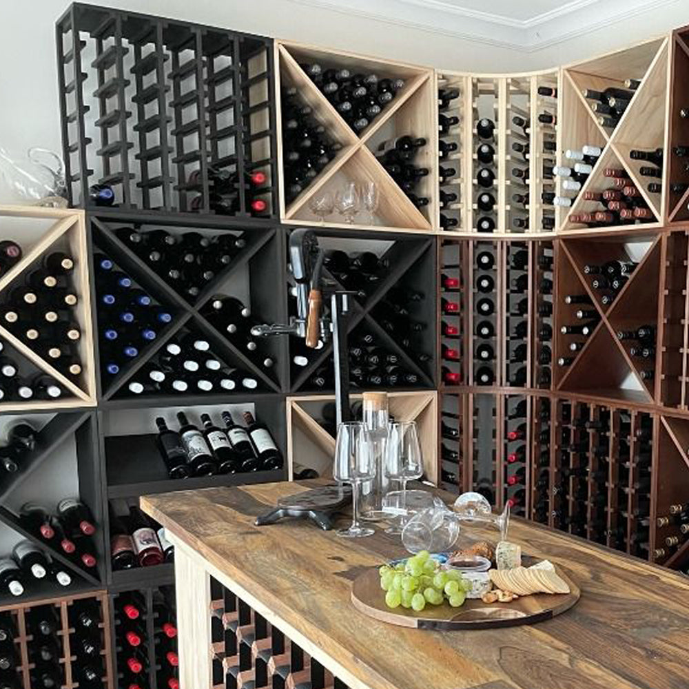 Wine Cube Cellar Racking System 210/ 220 bottle stackable wine storage ...